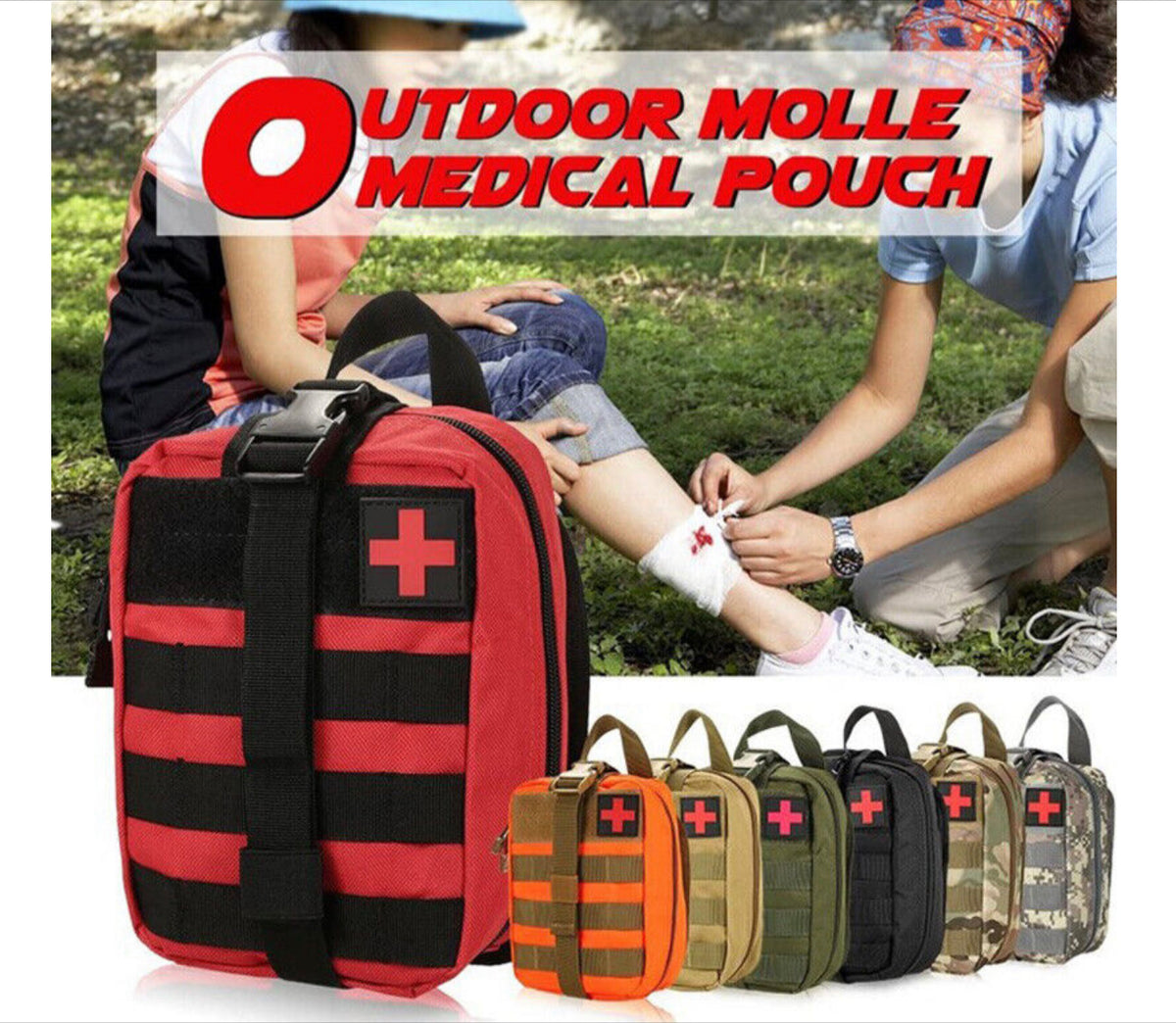 Tactical MOLLE Rip Away First Aid Pouch/Bag - Shop Now! – Badger Survival